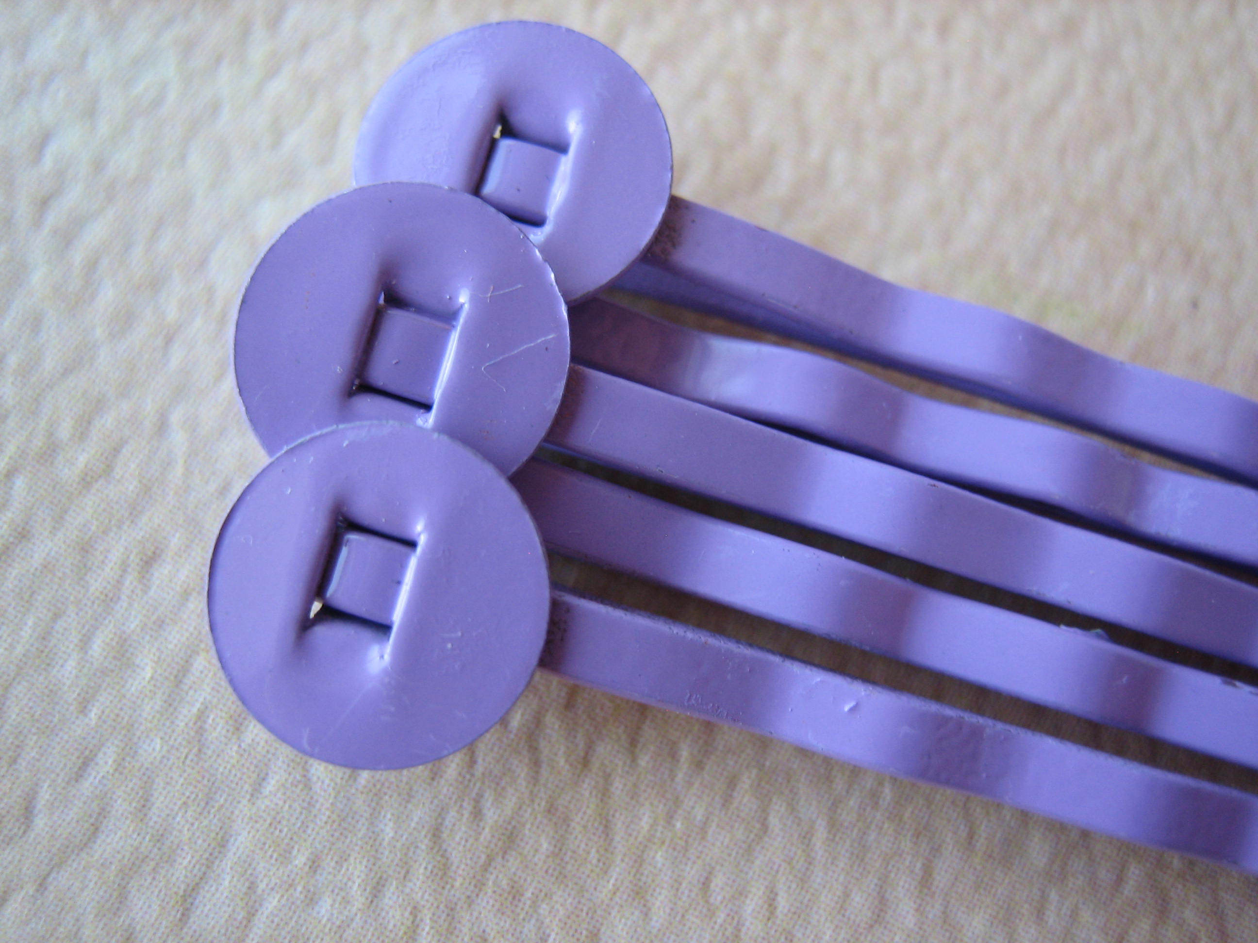 10pcs - Purple - Hair Pins - 8mm Round Pad - Jewelry Findings By ...